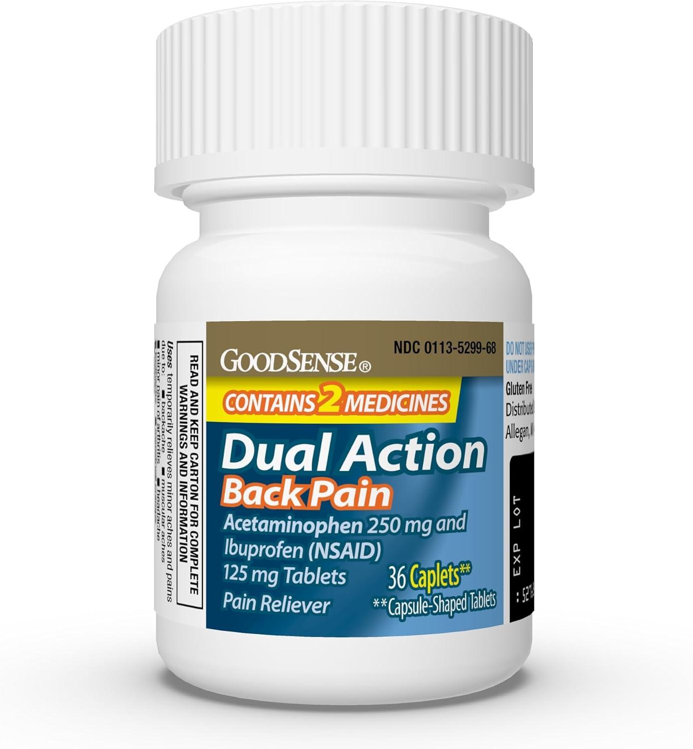 GoodSense Dual Action Acetaminophen & Ibuprofen Tablets for Back Pain ...