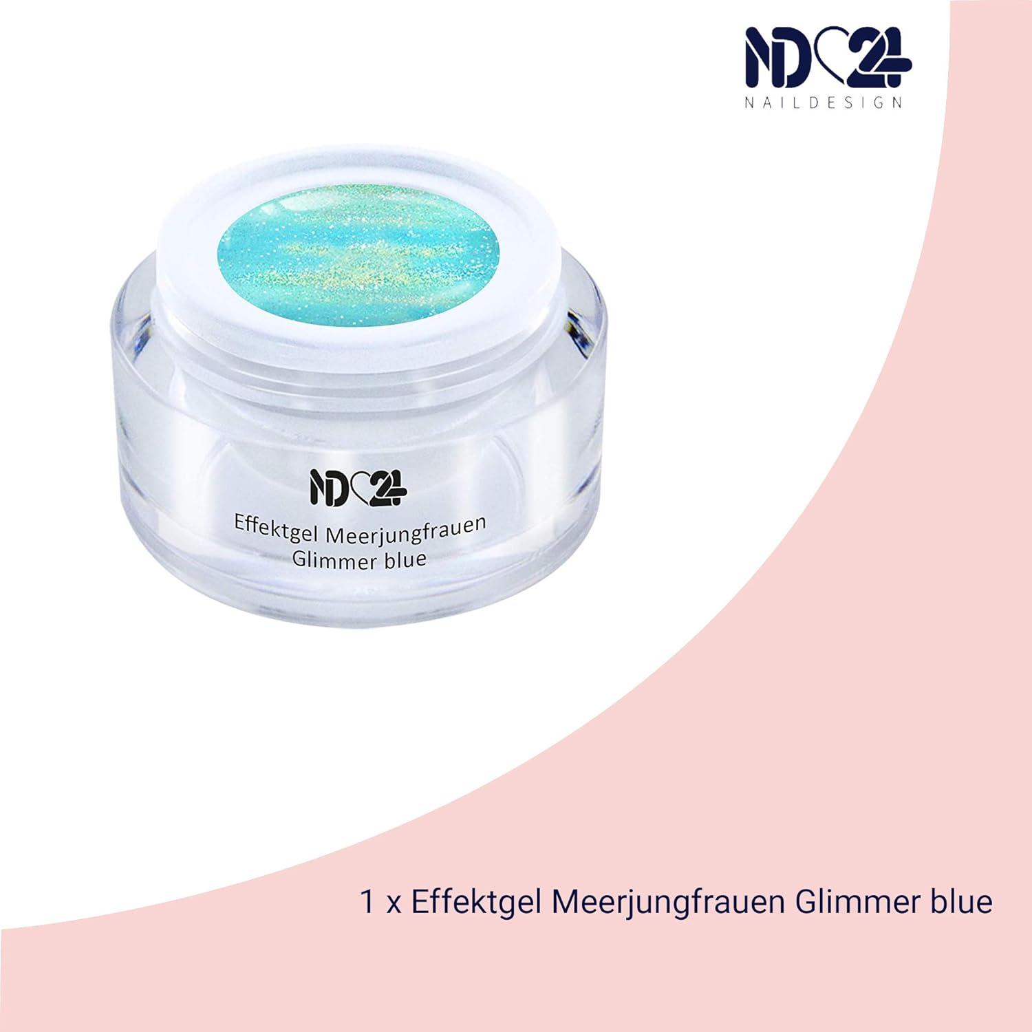 Buy UV LED Effect Gel Mermaid's Glimmer Blue - Studio Quality 5ml ...