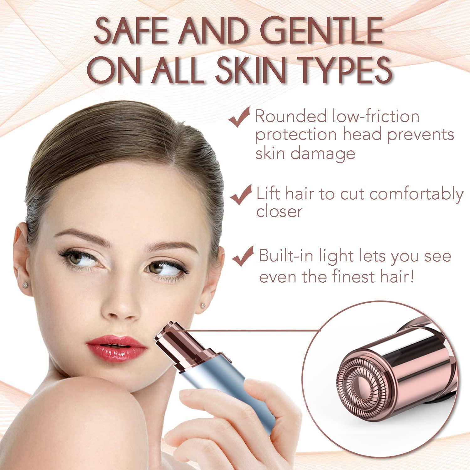 Gurelax Facial Hair Removal for Women - Rechargeable Painless Hair ...