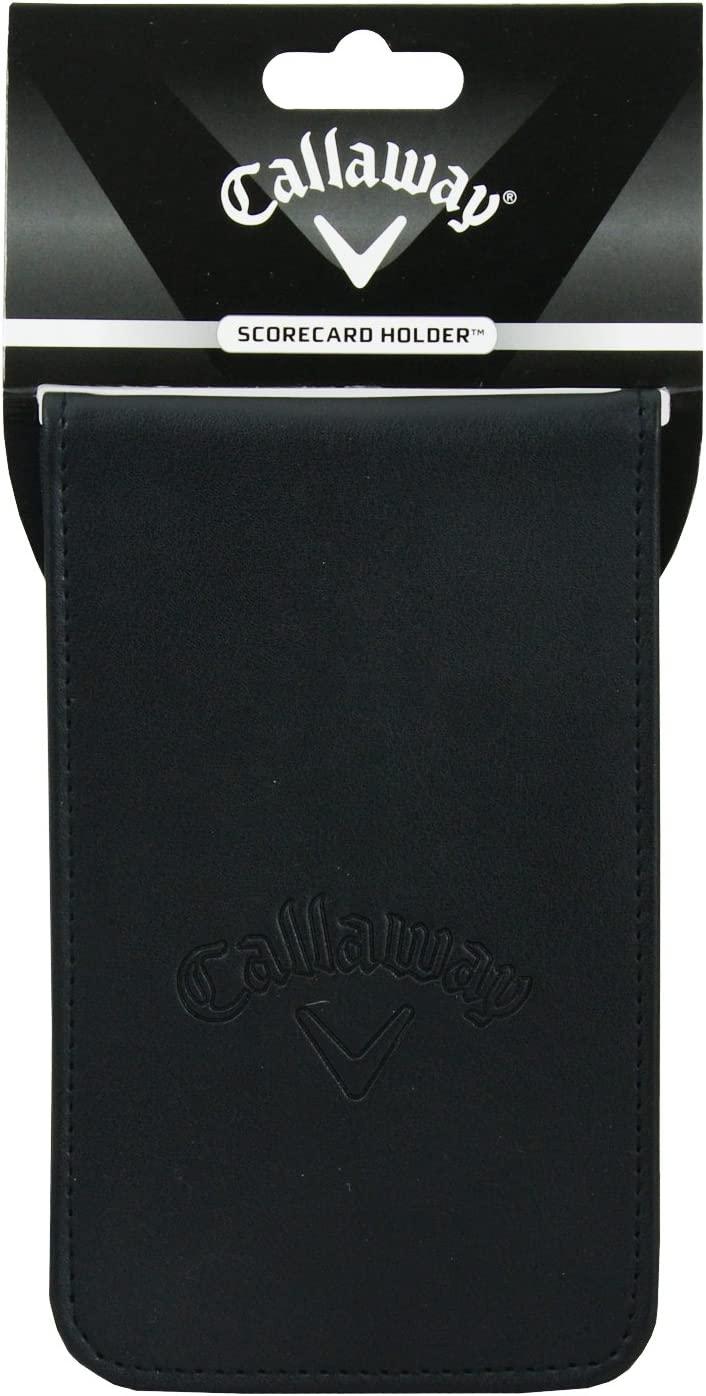 Callaway Leather Golf Scorecard Holder - Premium Quality for Golfers