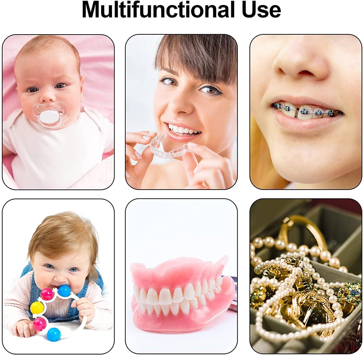 Retainer Case Portable Denture Box Easy-Clean Orthodontic Case Dental ...