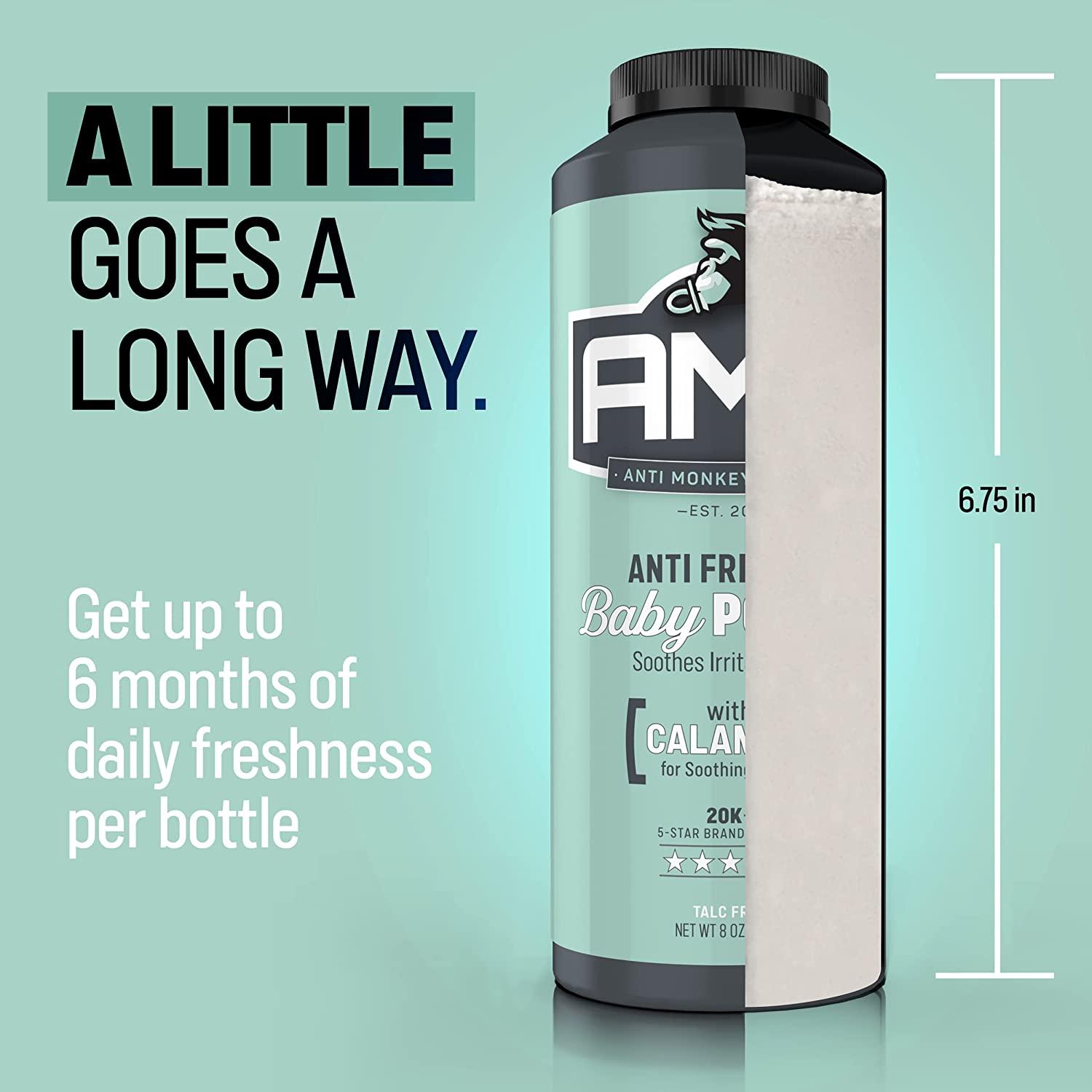 Anti Monkey Butt Baby Powder - Talc-Free Cornstarch Formula, Prevents ...