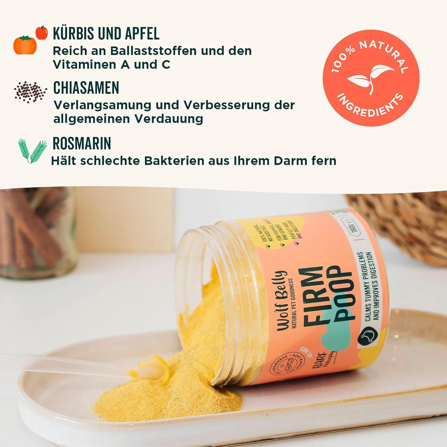 Wolf Belly Probiotics for Dogs & Cats - 100% Natural Intestinal ...