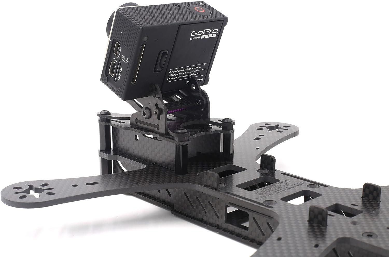 Carbon Fiber Adjustable Camera Mount for Gopro Runcam - Usmile FPV GEP ...