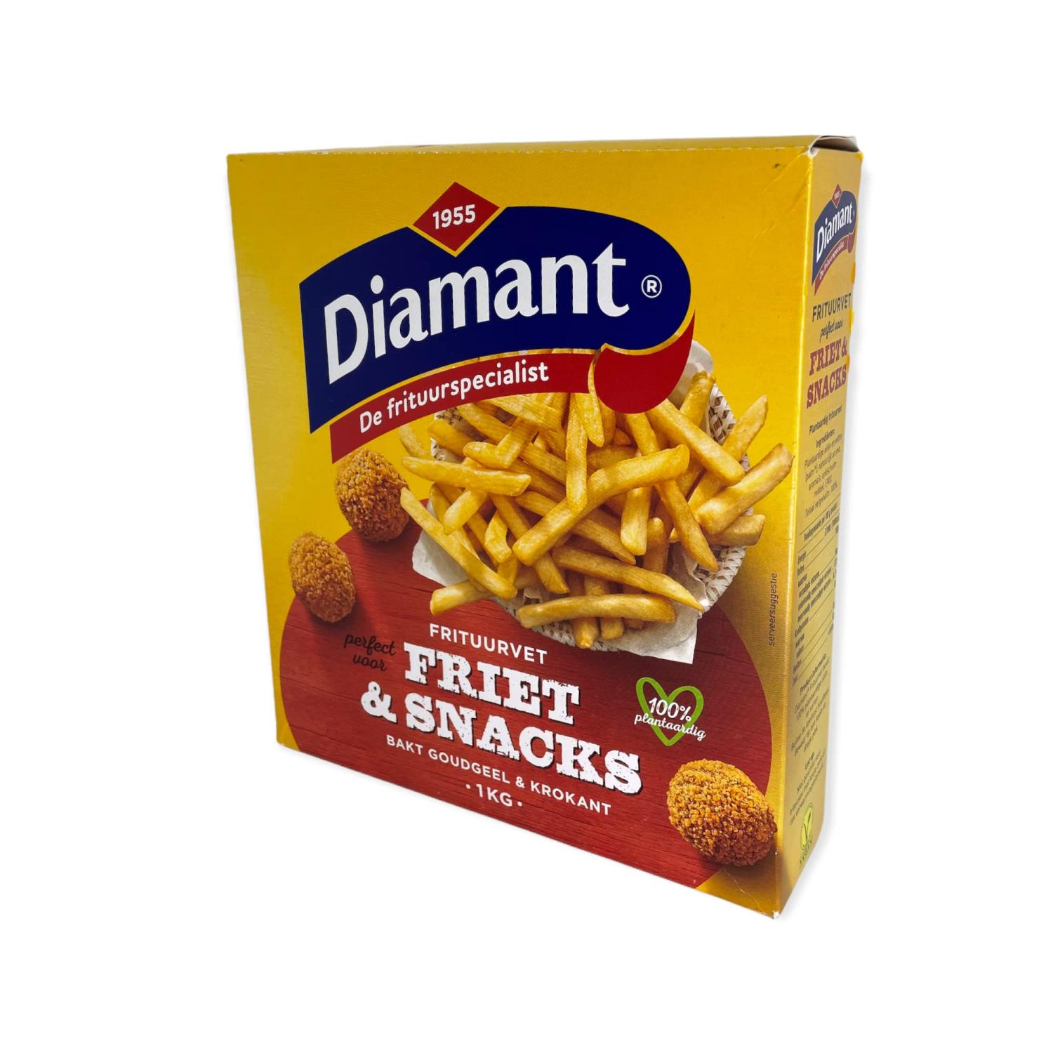 Diamant Vegetable Frying Fat for Crispy French Fries - 2 kg (8x250g ...