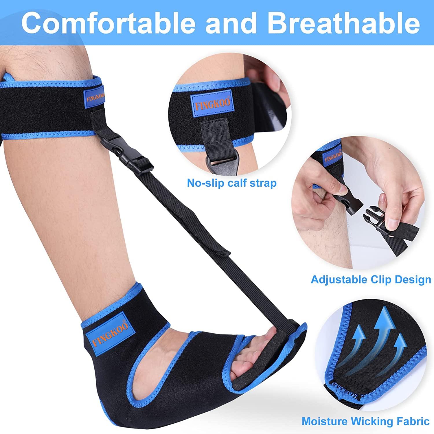 Plantar Fasciitis Night Splint Foot Brace - Adjustable Support for Men ...