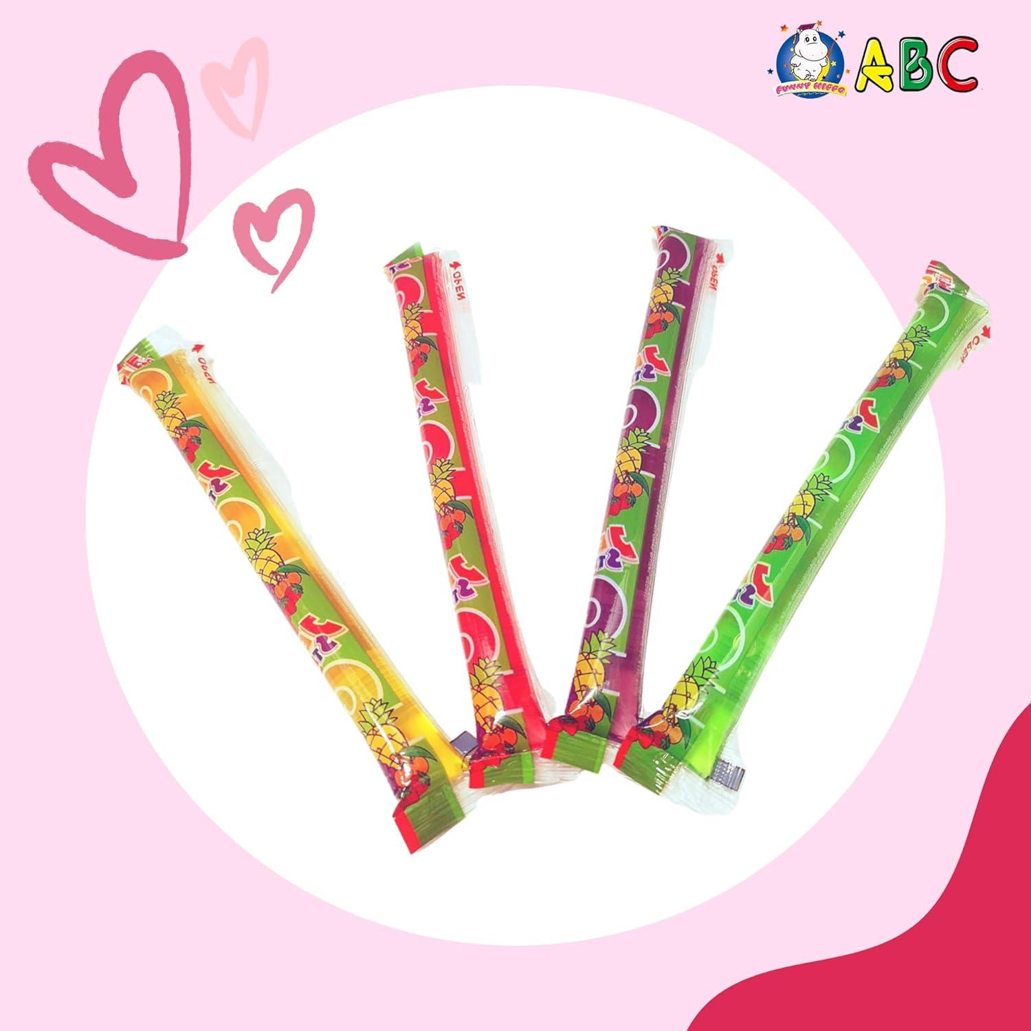 Funny Hippo ABC Assorted Fruit Flavoured (Strawberry Grape Pineapple ...