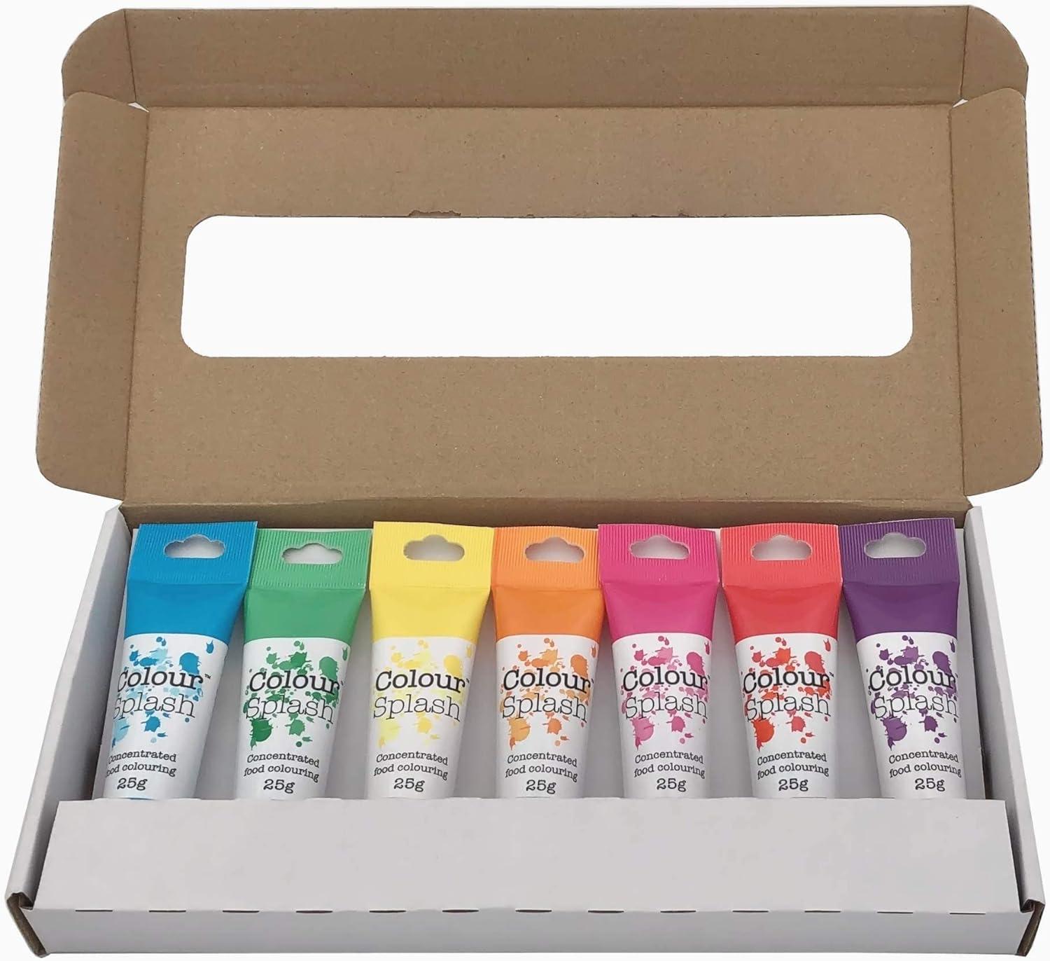 Colour Splash Food Colouring Gel (Rainbow Colours 7 Set) | Buy Now with ...