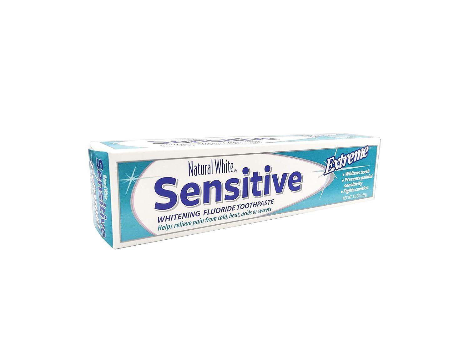 Natural White Sensitive Extreme Whitening Toothpaste Gentle Whitening ...