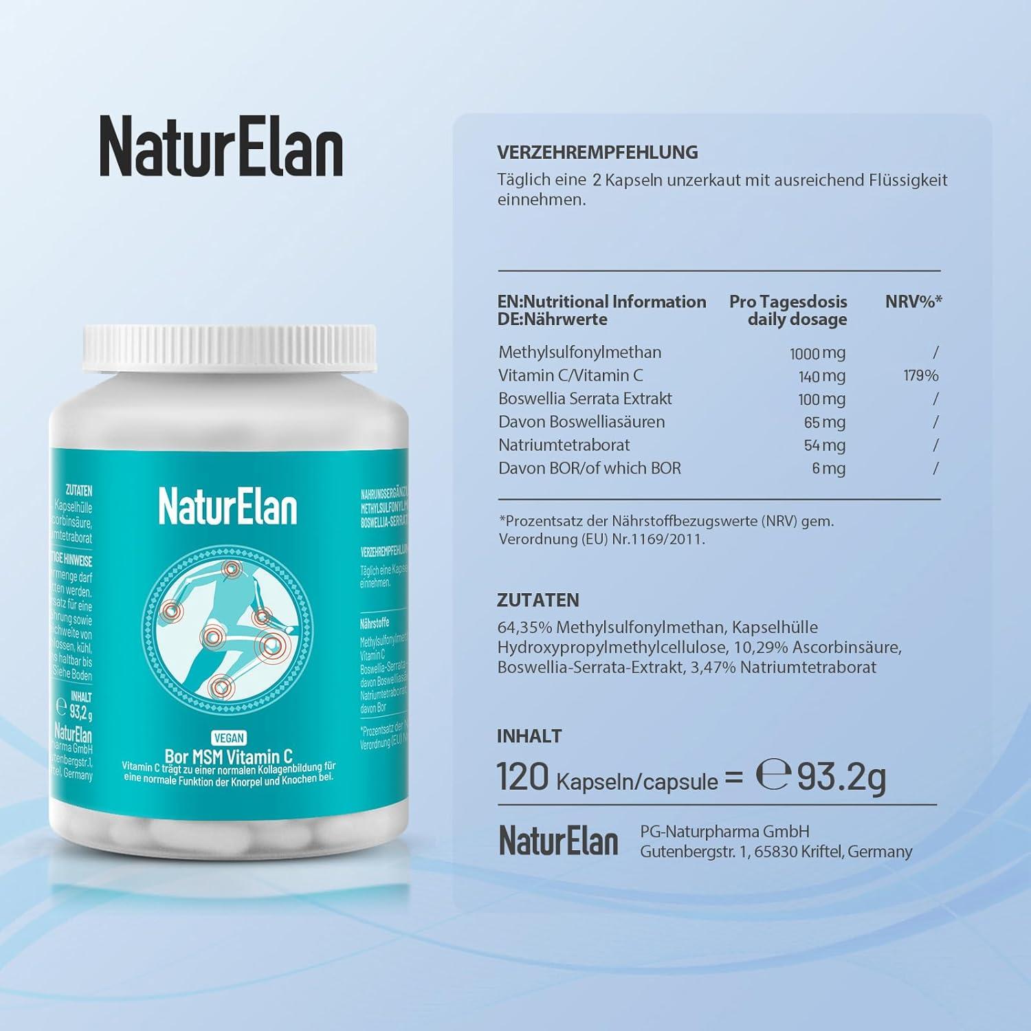 Buy High-Dose BOR & MSM Capsules for Cartilage & Bones | 1000mg MSM 6mg ...