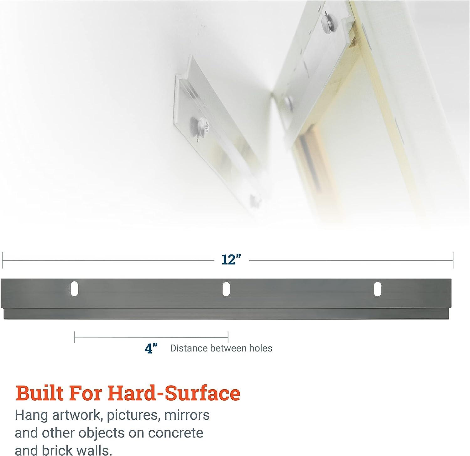 French Cleats 12 inch - Heavy Duty Z Bar Hanger for Pictures, Mirrors ...