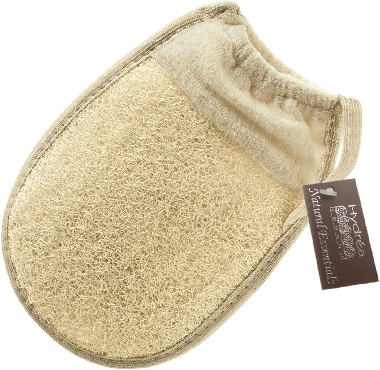 Hydrea London Organic Egyptian Loofah Exfoliating Glove - Natural ...