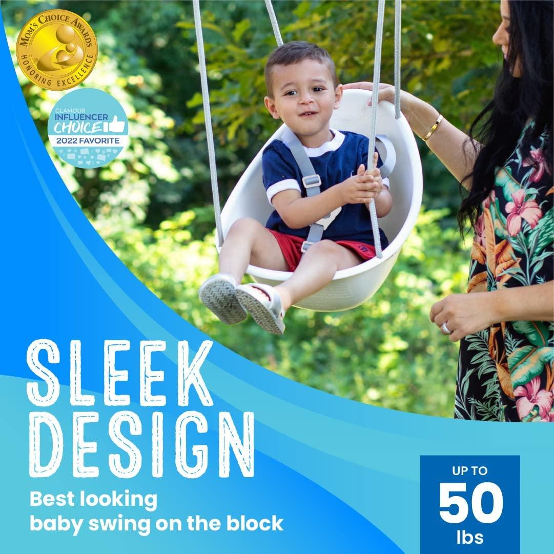 Swurfer Coconut: Premium Baby Swing with Blister-Free Rope and Safety ...