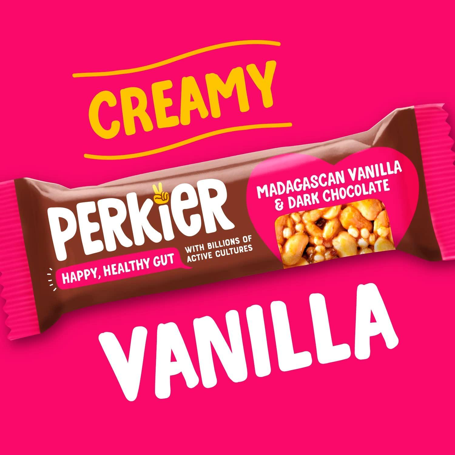 Perkier Madagascan Vanilla & Dark Chocolate Snack Bars (15 Pack ...