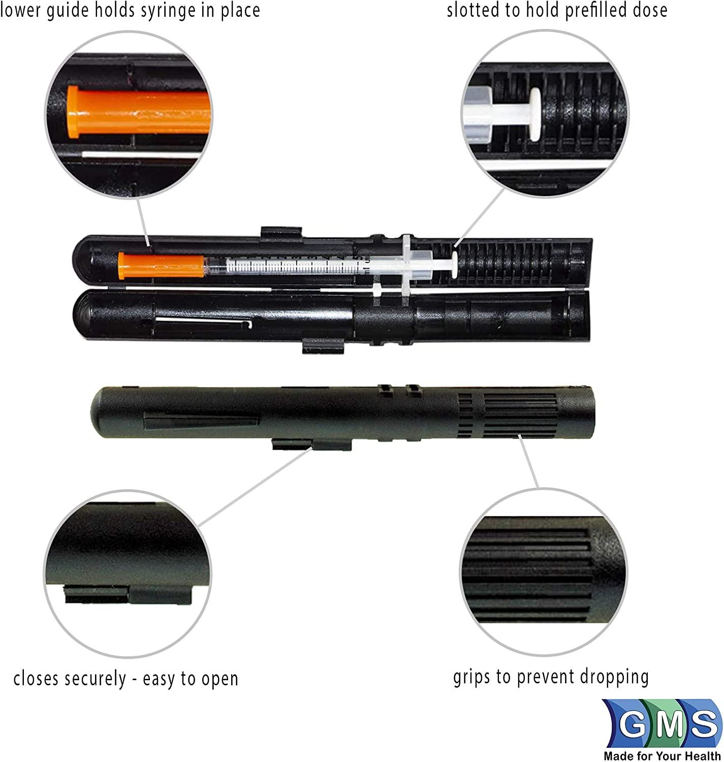 GMS Syringe Case - Portable Insulin Carrying Case for Pre-Filled ...