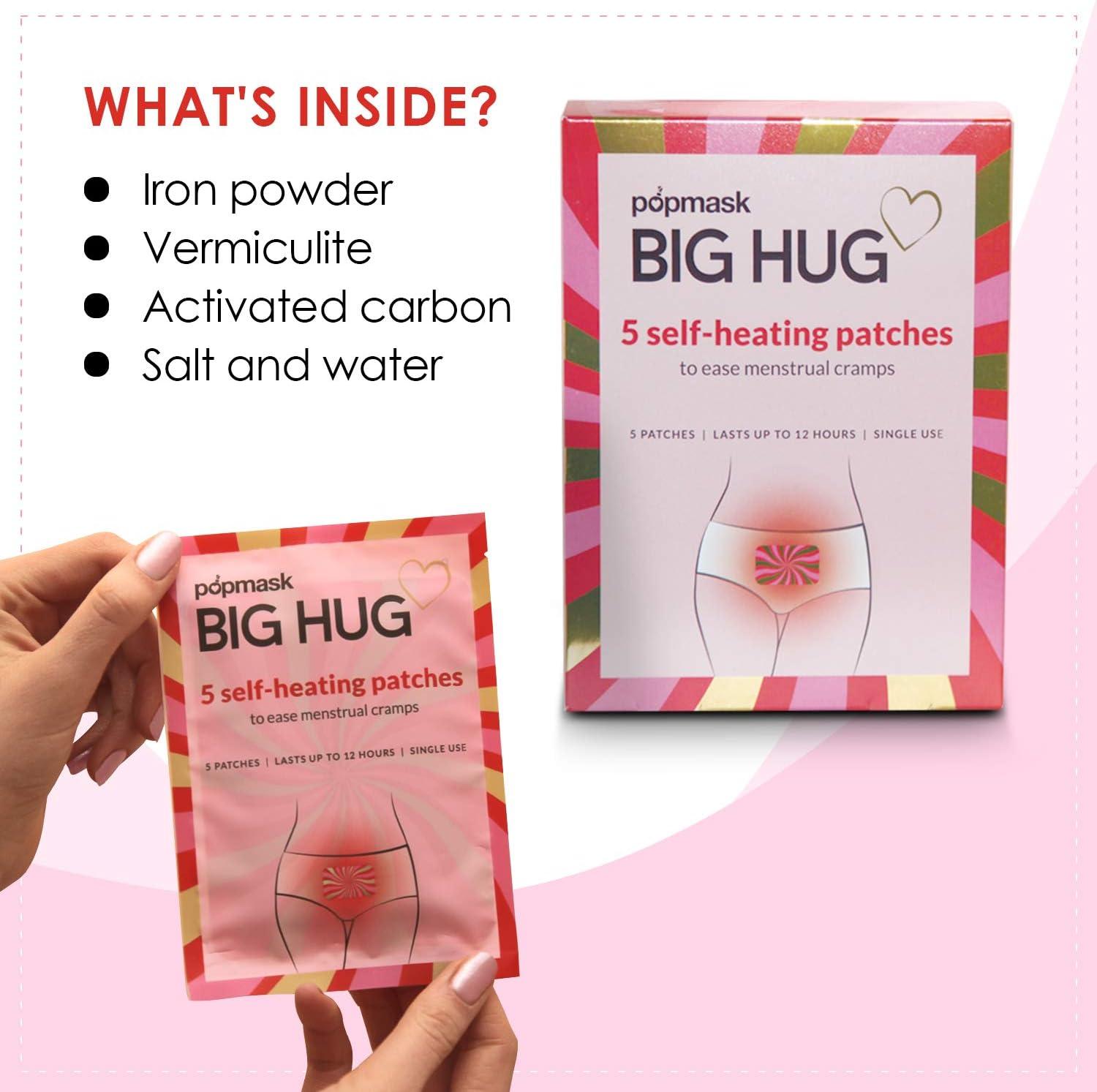 POPBAND Big Hug Heating Patches for PMS Menstrual Cramp Relief - Fast Acting Pain Relief | Buy ...