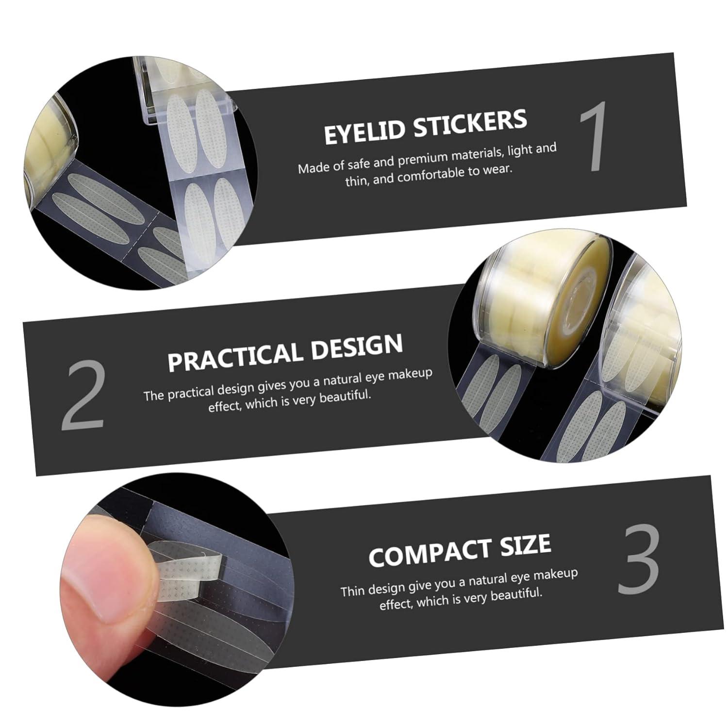 MUSISALY 4 Rolls Double Eyelid Stickers Sticky Double Female Double ...