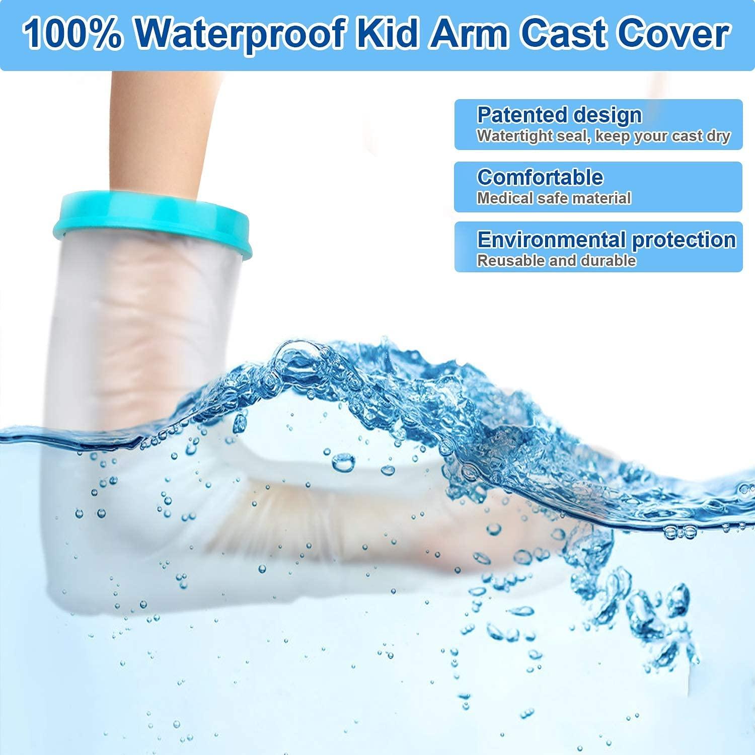 Kids Arm Cast Cover - Waterproof Protector for Child Hand Surgery Wound ...
