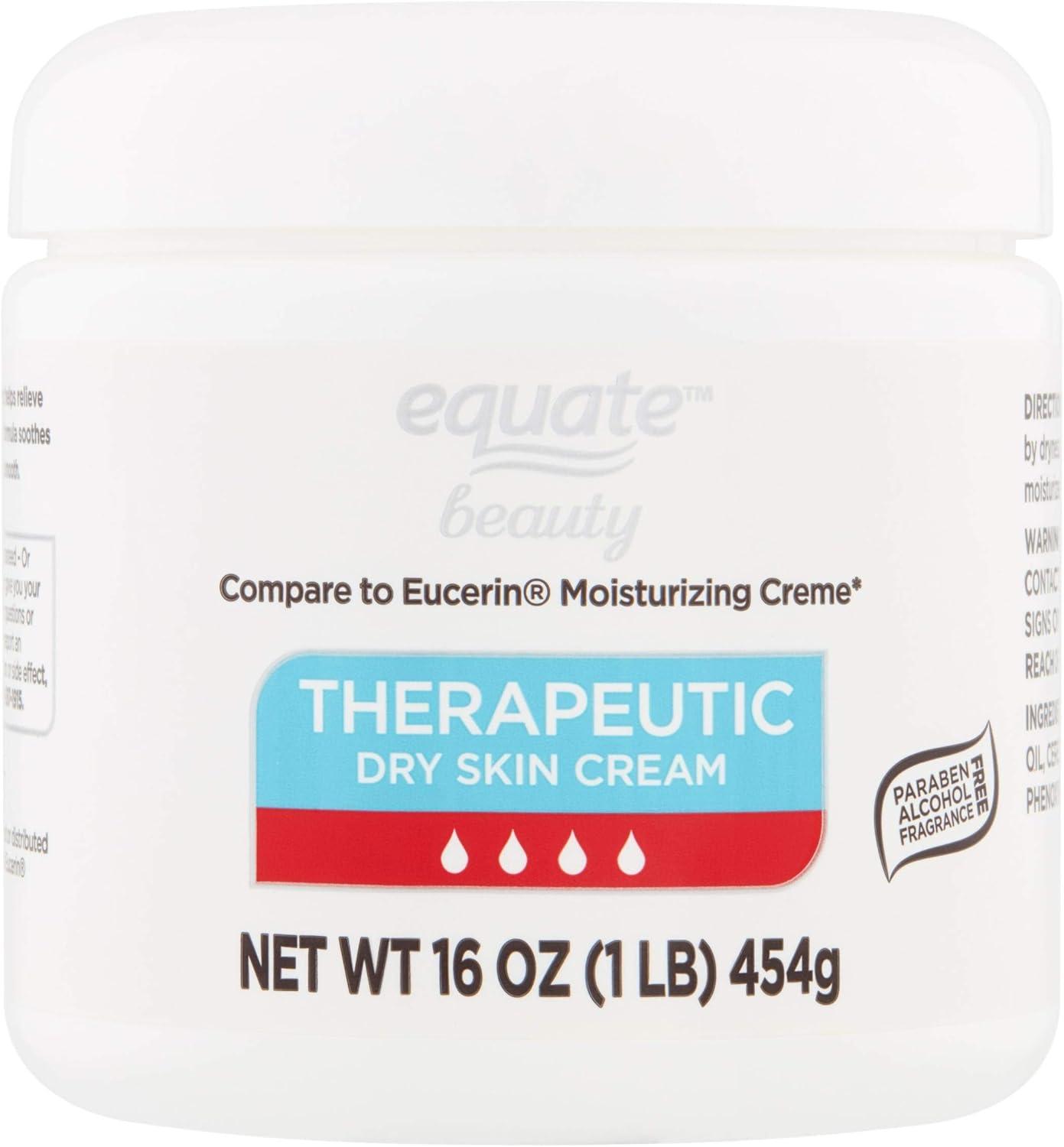 Equate Therapeutic Dry Skin Cream - 16 oz | Soothes & Nourishes Dry ...
