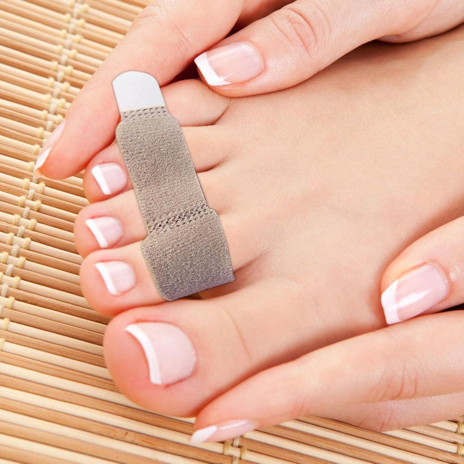 Qiyifang Toe Corrector Band - Skin-Friendly Bandages for Hammer Toes ...