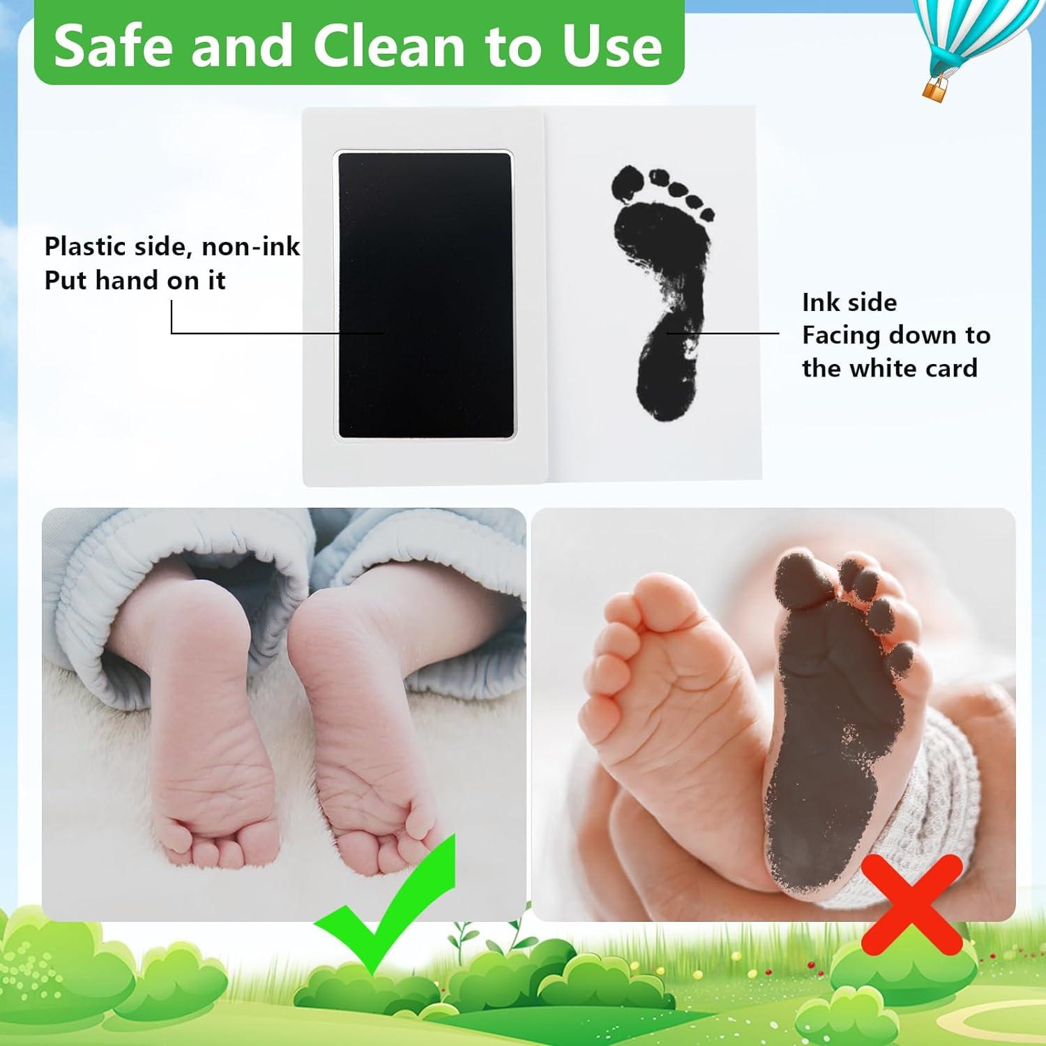 WHEELIO Baby Hand and Footprint Kit with Inkless Technology - Includes ...