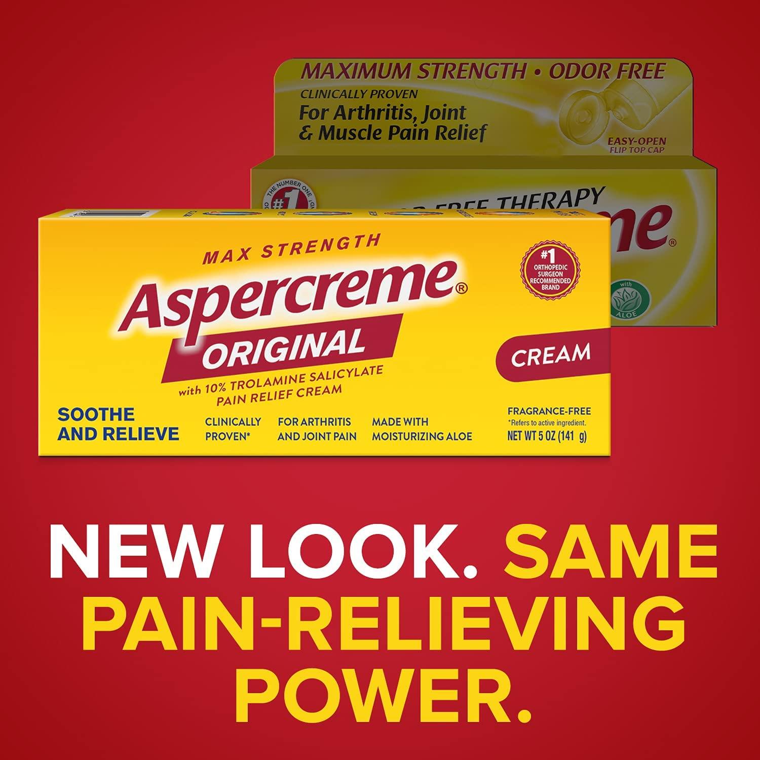 Aspercreme Original Pain Relief Cream - 10% Trolamine Salicylate ...