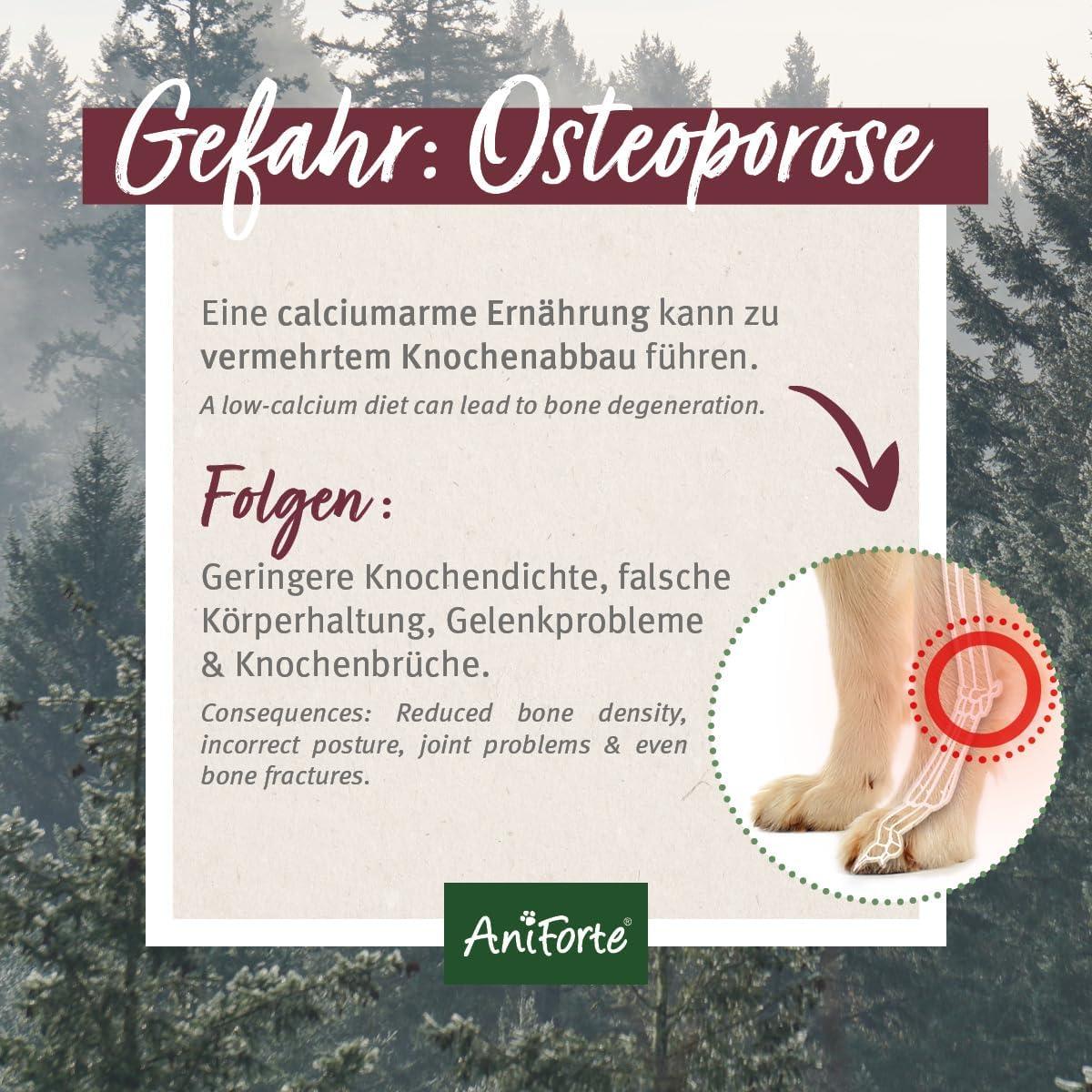 Aniforte Ground Bones for Dogs & Cats 1 kg - Natural Calcium for Bone ...