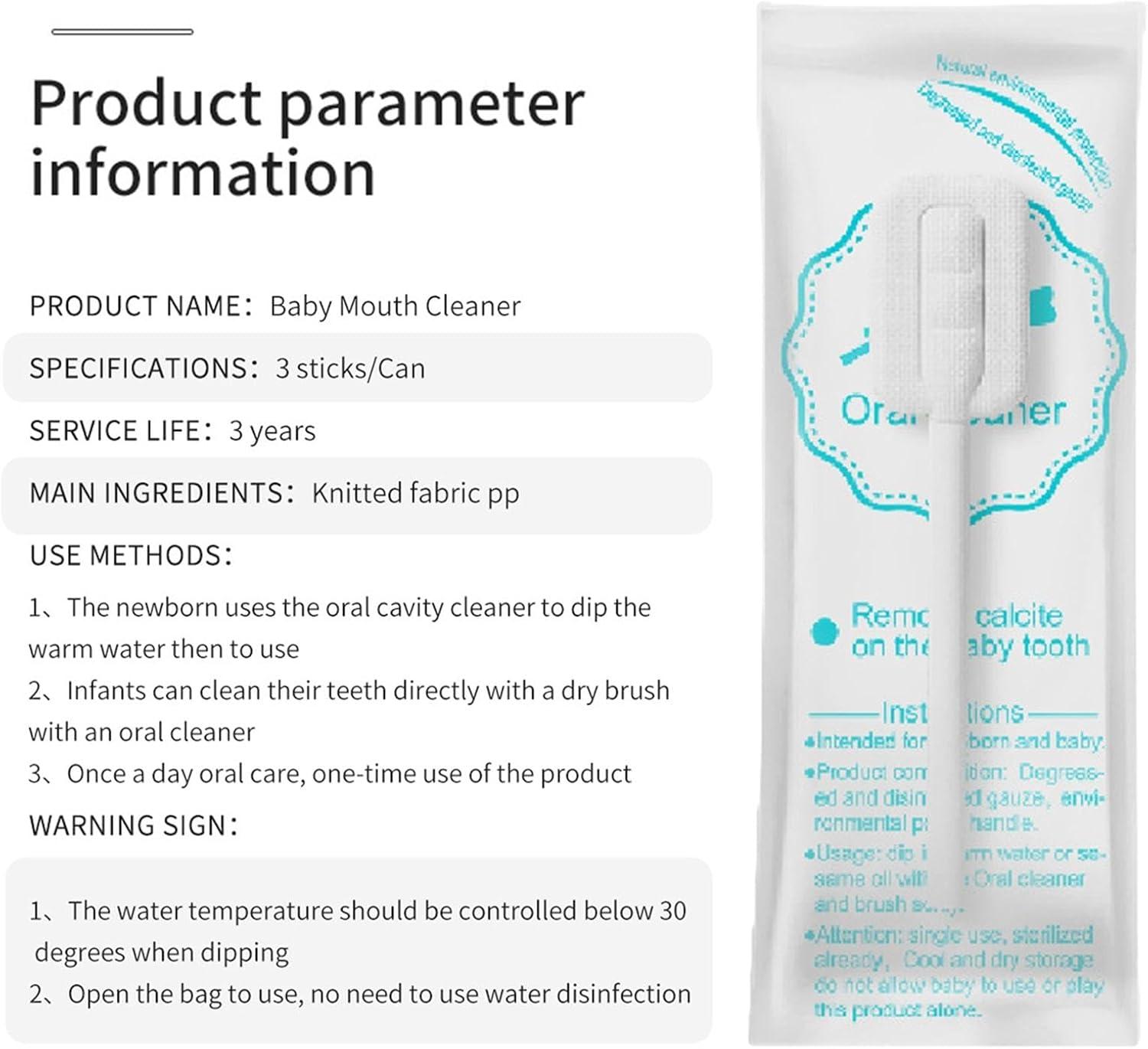 Flexible Gentle Tongue Cleaner for Babies | 30 Soft Mouth Cleaning ...