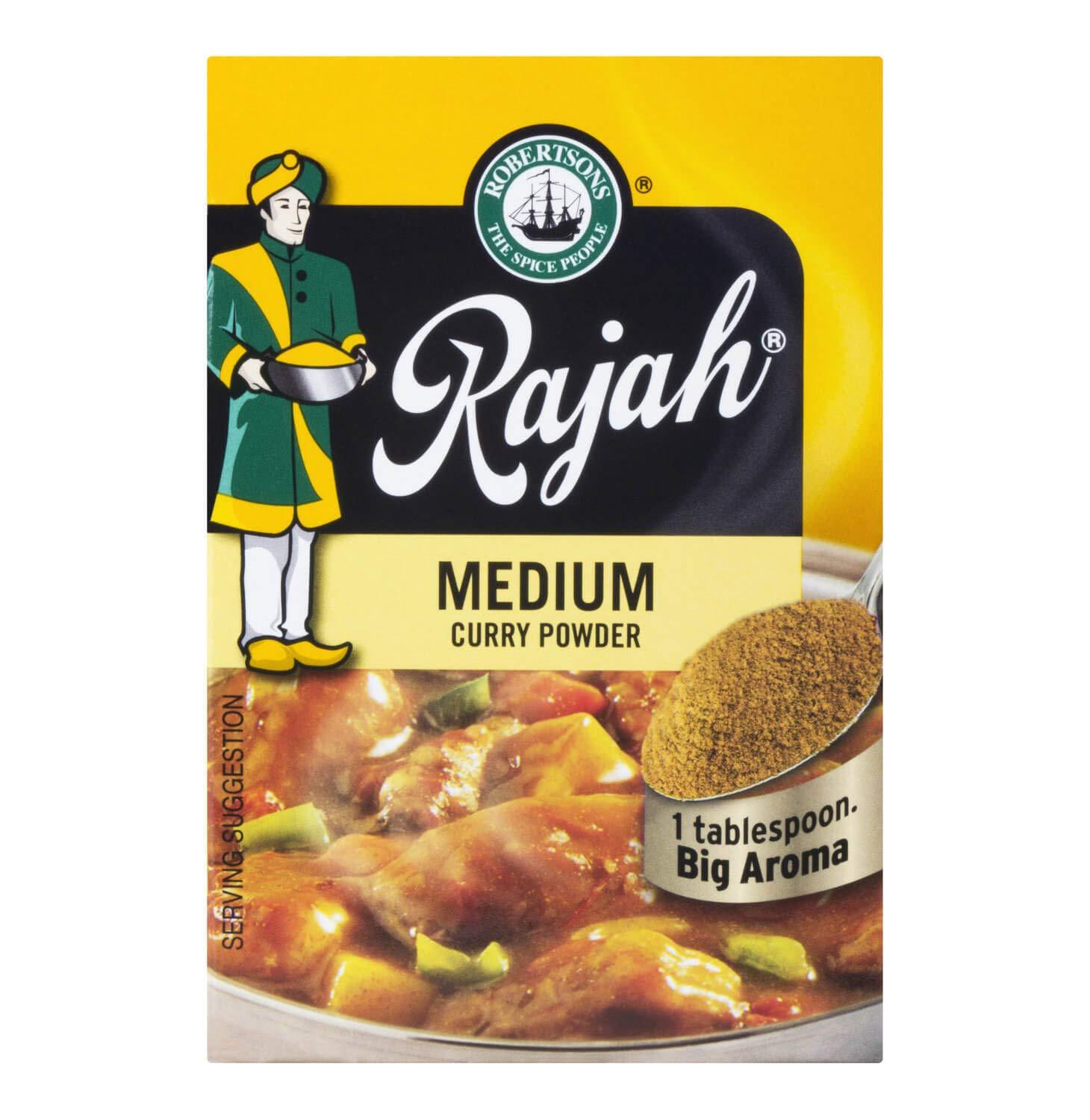 Rajah Medium Curry Powder 3.53oz - Authentic Indian Spice Blend 100g (1 ...