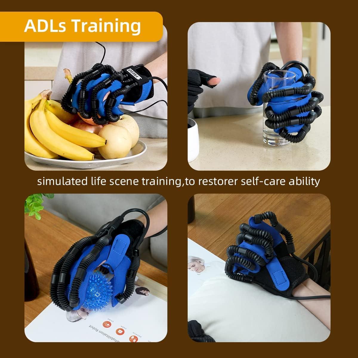 syrebo Hand Rehabilitation Robot Gloves E10 Model Self Training Finger ...