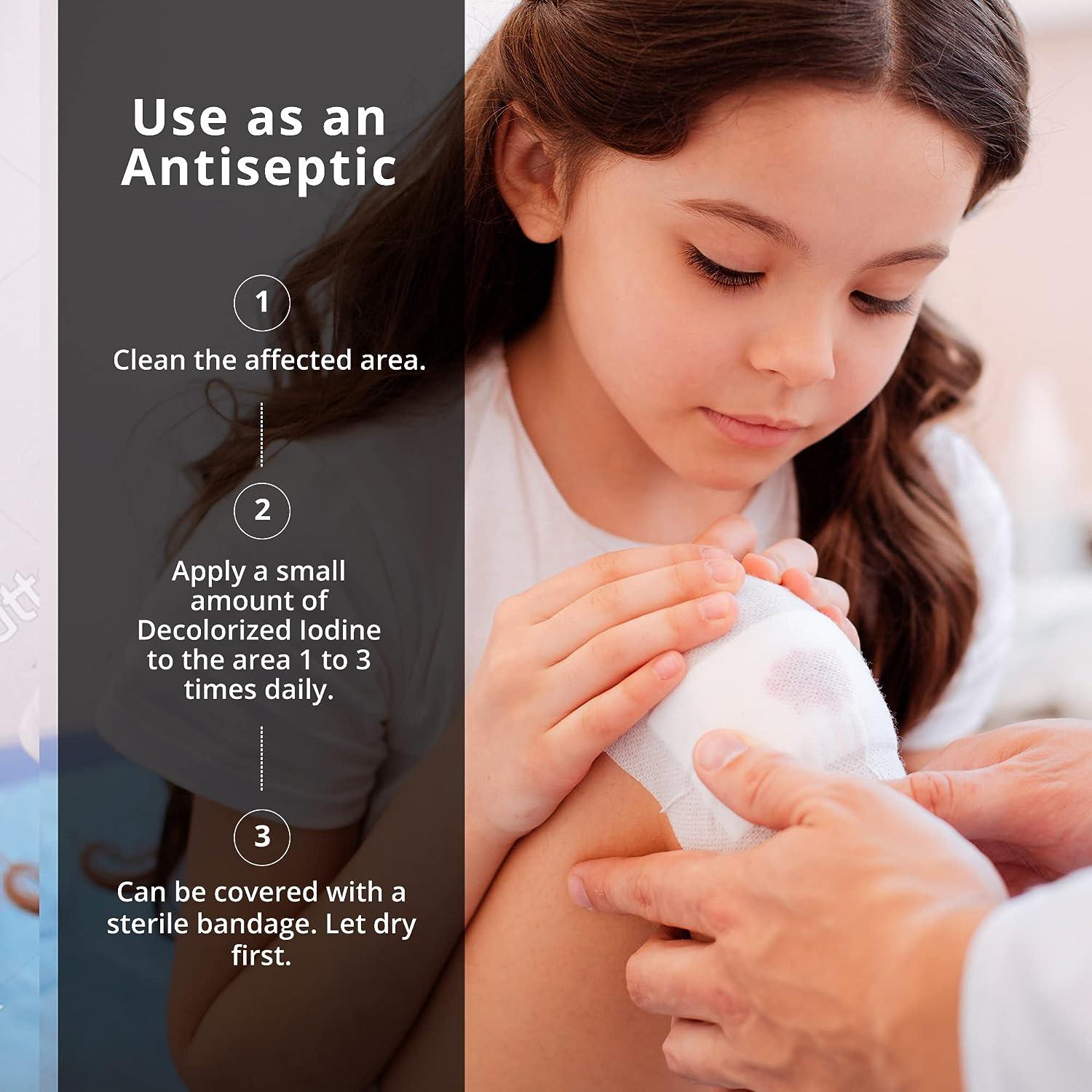 De La Cruz Decolorized Iodine Tincture - Clear Solution Antiseptic ...