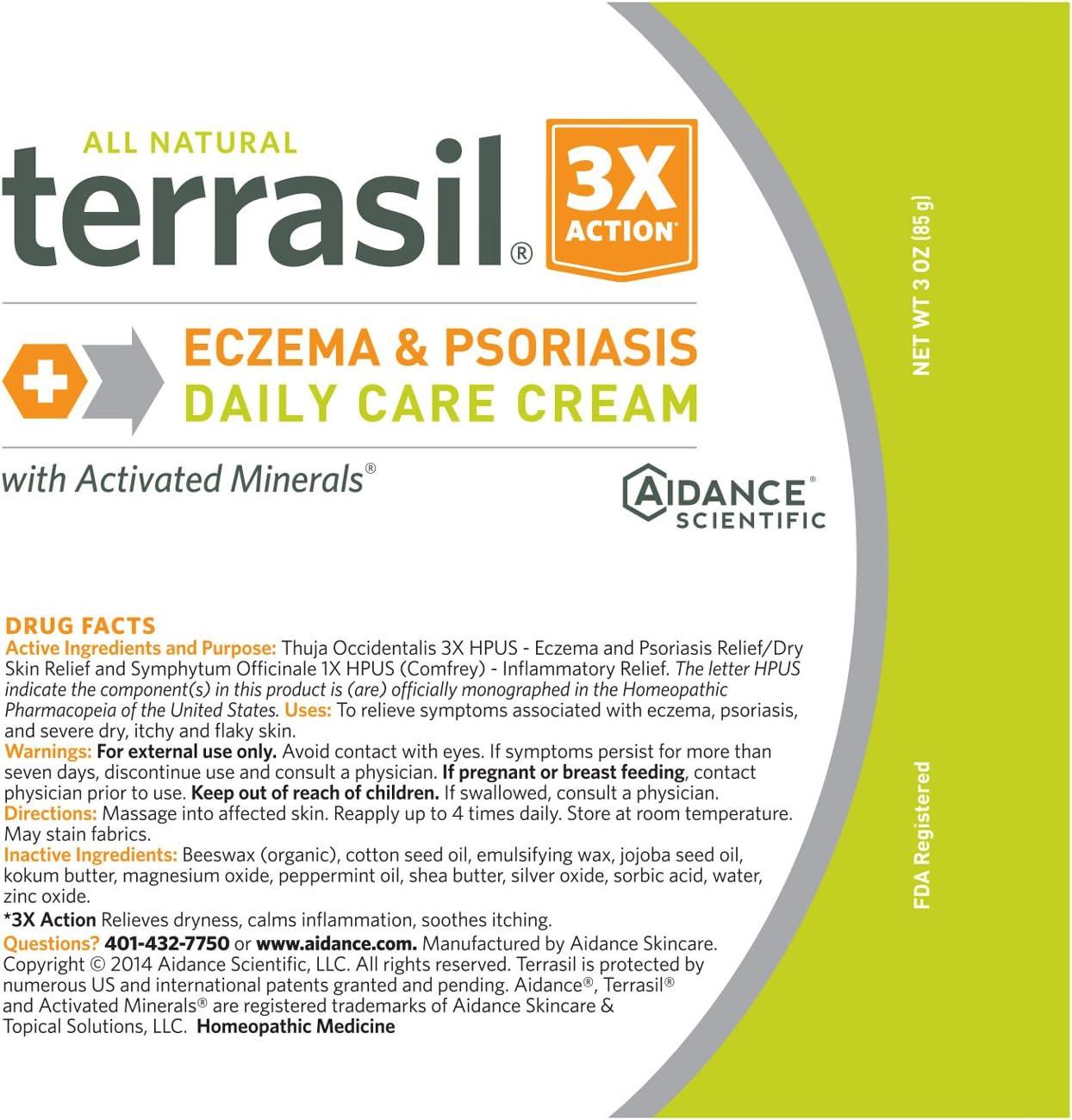 Terrasil Eczema and Psoriasis Cream 85g - Natural Relief for Severe ...