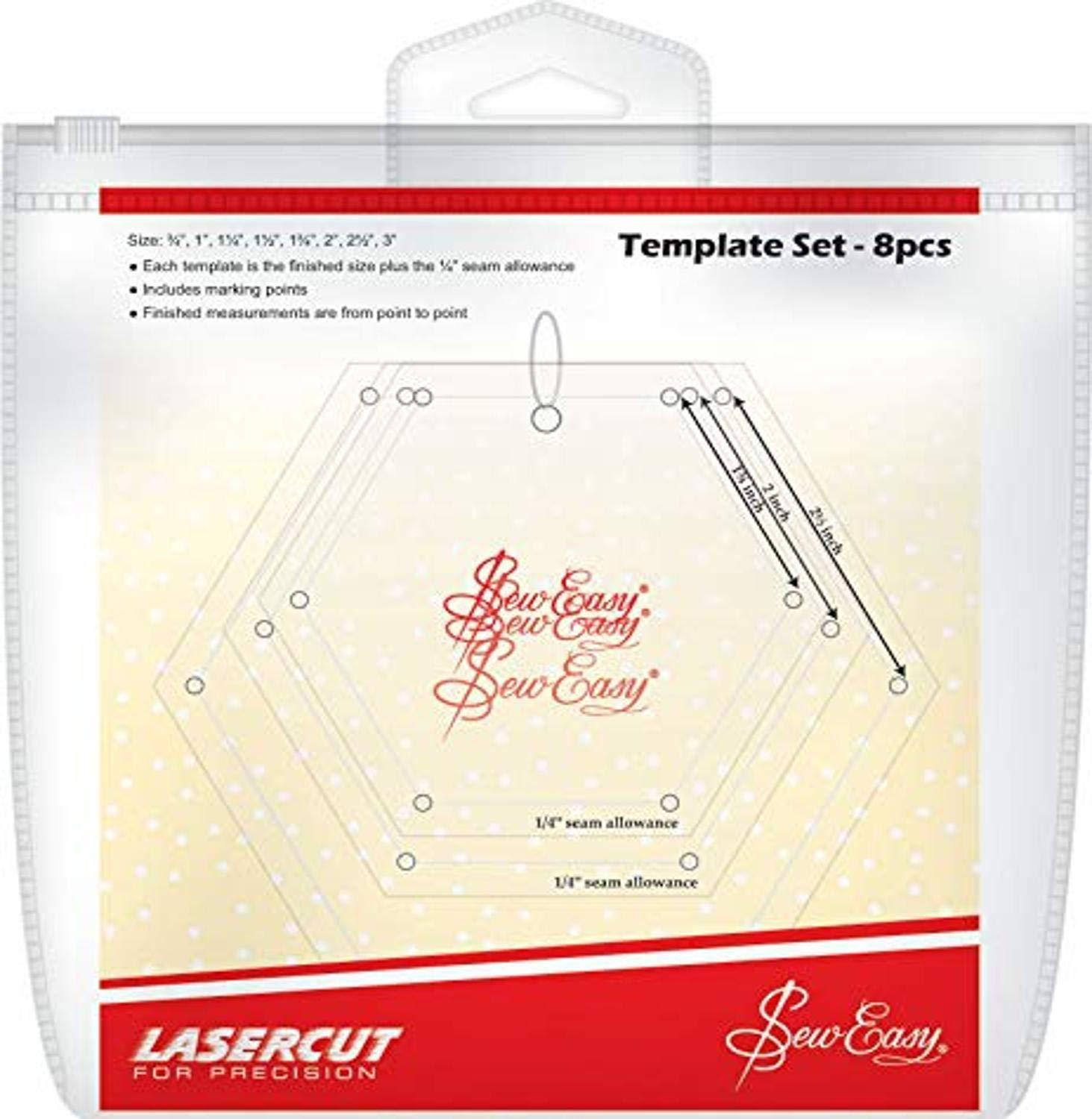 Sew Easy Mini Hexagon Template Set, Original Version