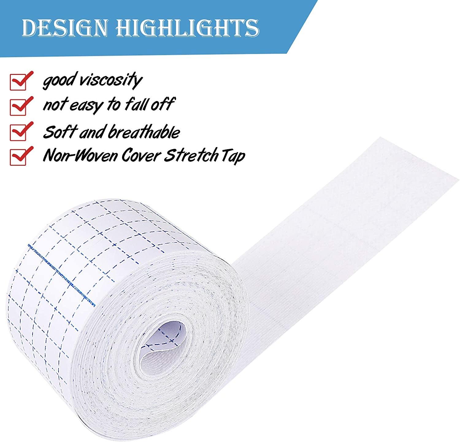 Non-Woven Cover Roll Stretch Tape - 2 Rolls, Breathable & Protective ...