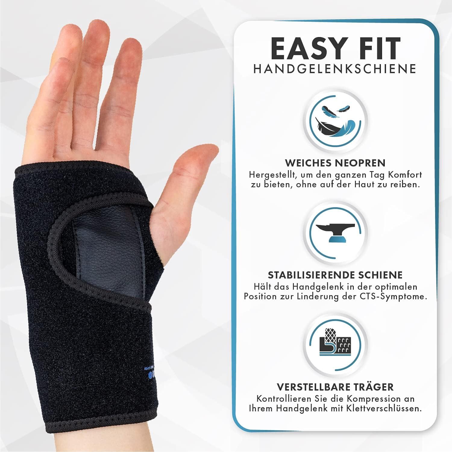 Actesso Easy Fit Wrist Splint - Universal Support for Tendonitis ...