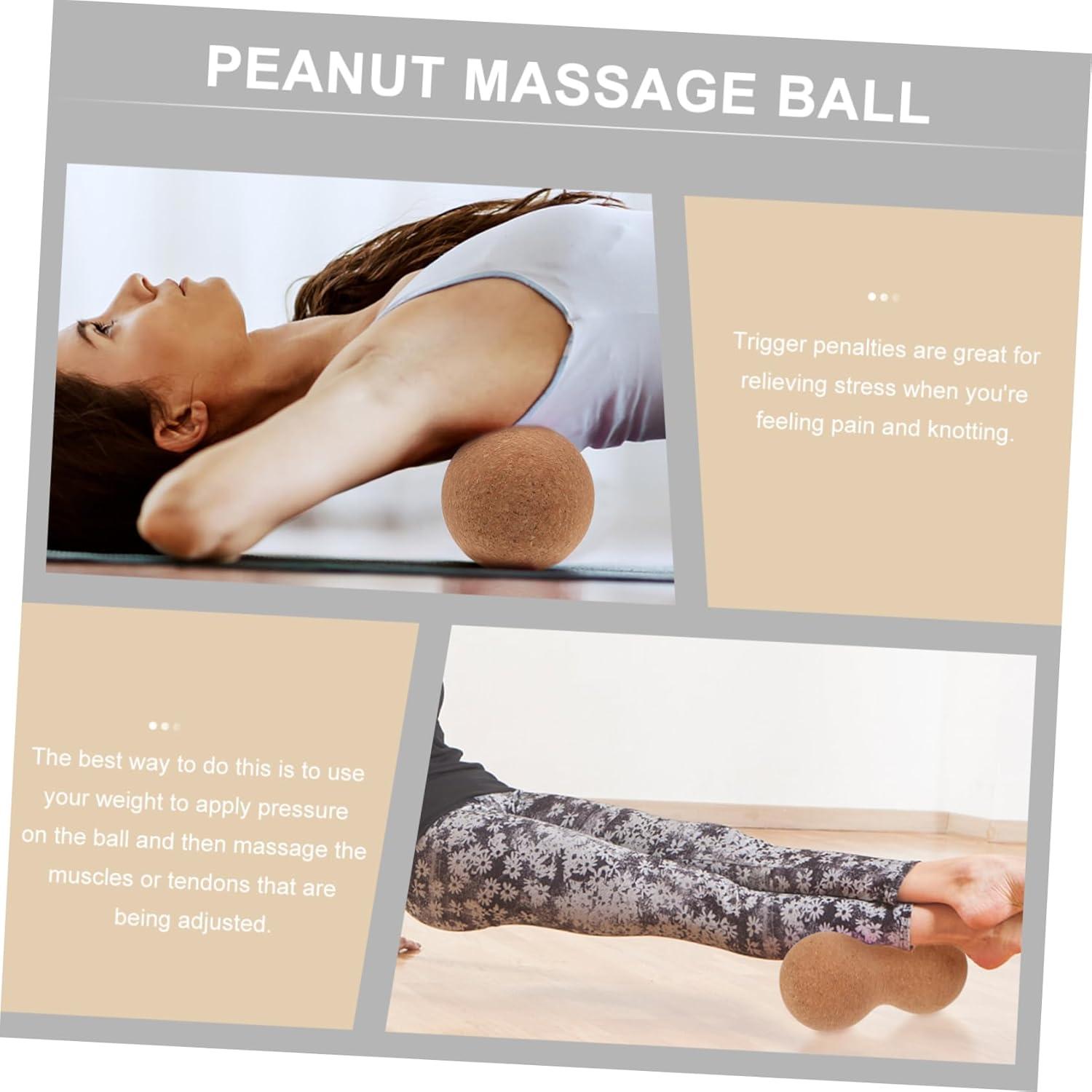 Minkissy Double Ball Massage Tool | Peanut Ball for Psoas Release ...