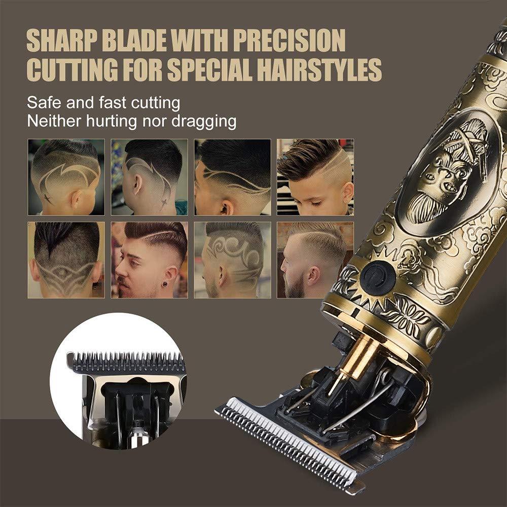 RESUXI Professional Hair Clippers for Men - Cordless T Blade Trimmer ...