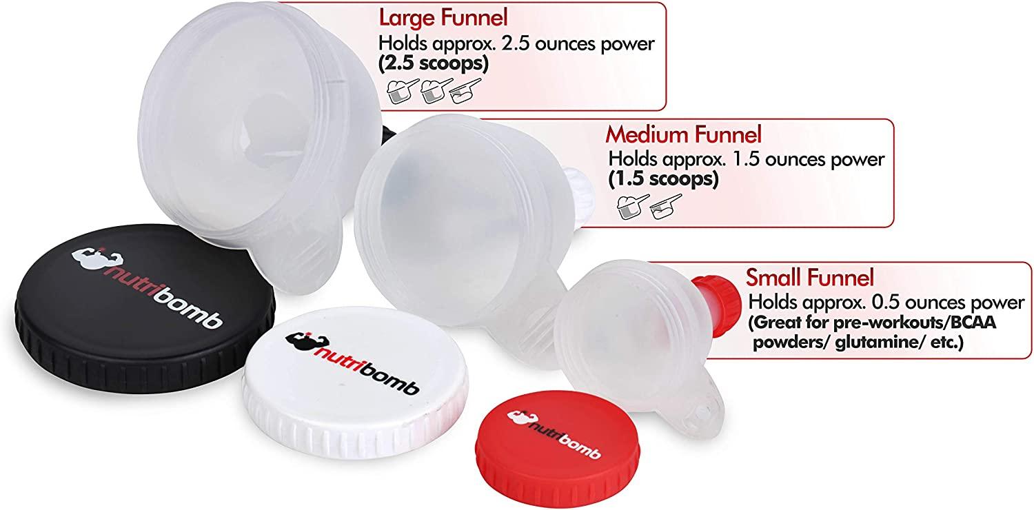 Nutribomb Medium Fill N Go - Protein Funnel - Supplement Funnel - Water ...