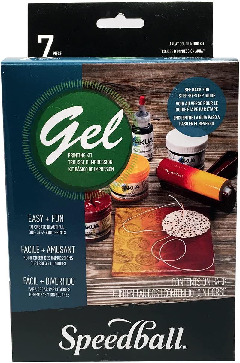 Speedball Akua Gel Printing Kit - Printmaking Essentials | Buy Now with ...