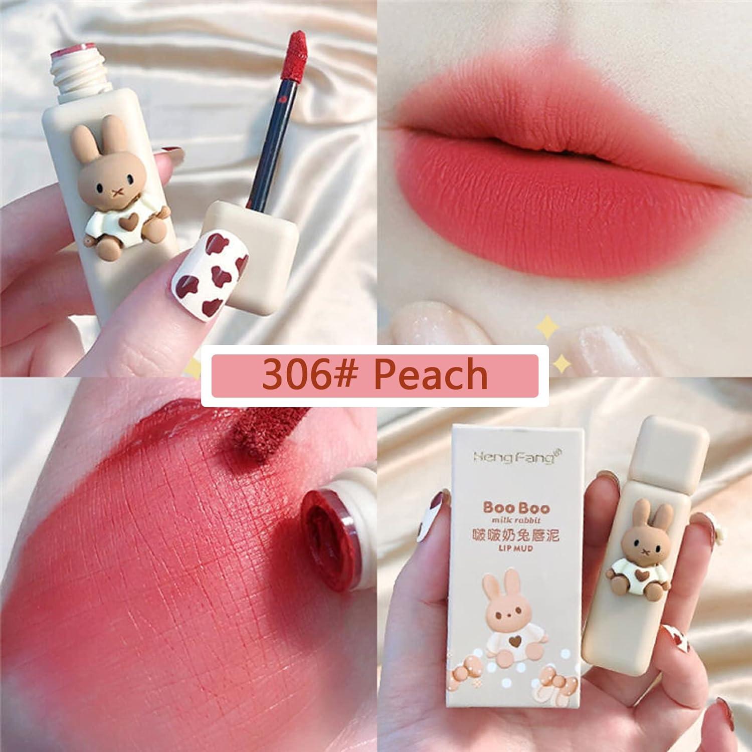 Domality 4pcs Bunny Rabbit Lip Gloss Set | 4 Colors Matte Velvet Mousse ...