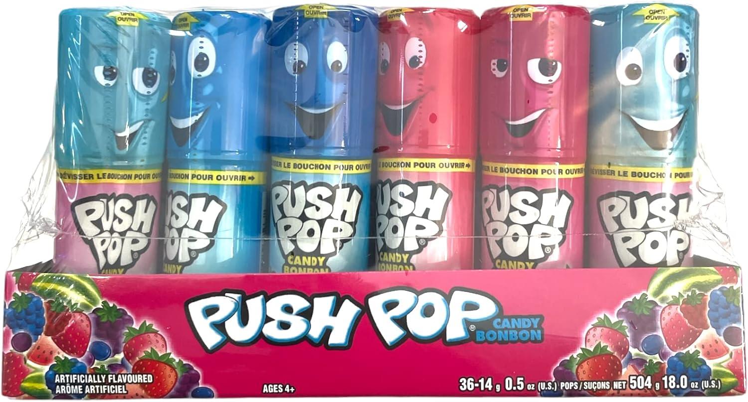 PUSH POPS - 36 x 14g Fruit Flavoured Pops | Buy Now with Express ...