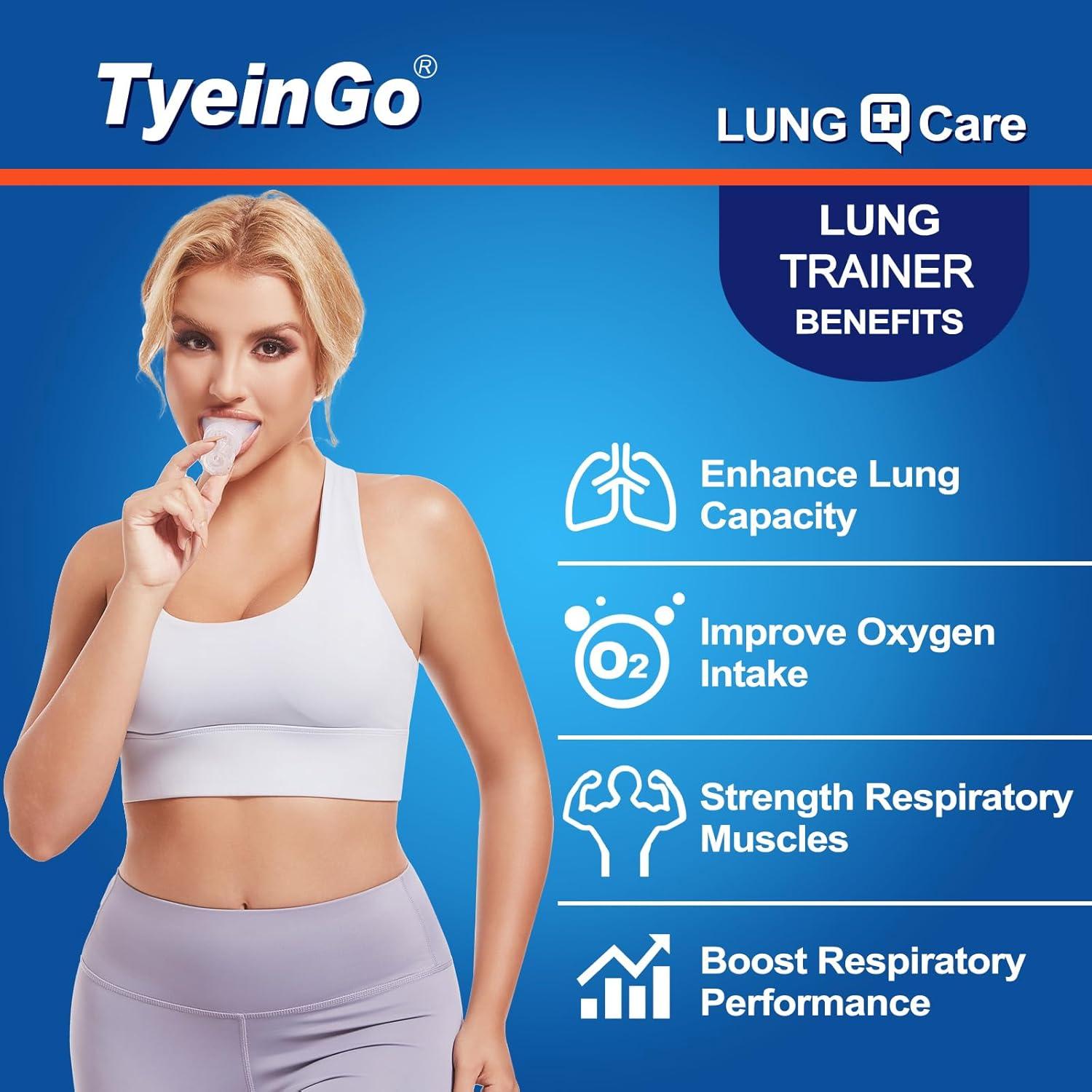 Lung Trainer - Adjustable Resistance Breathing Exerciser for Enhanced ...