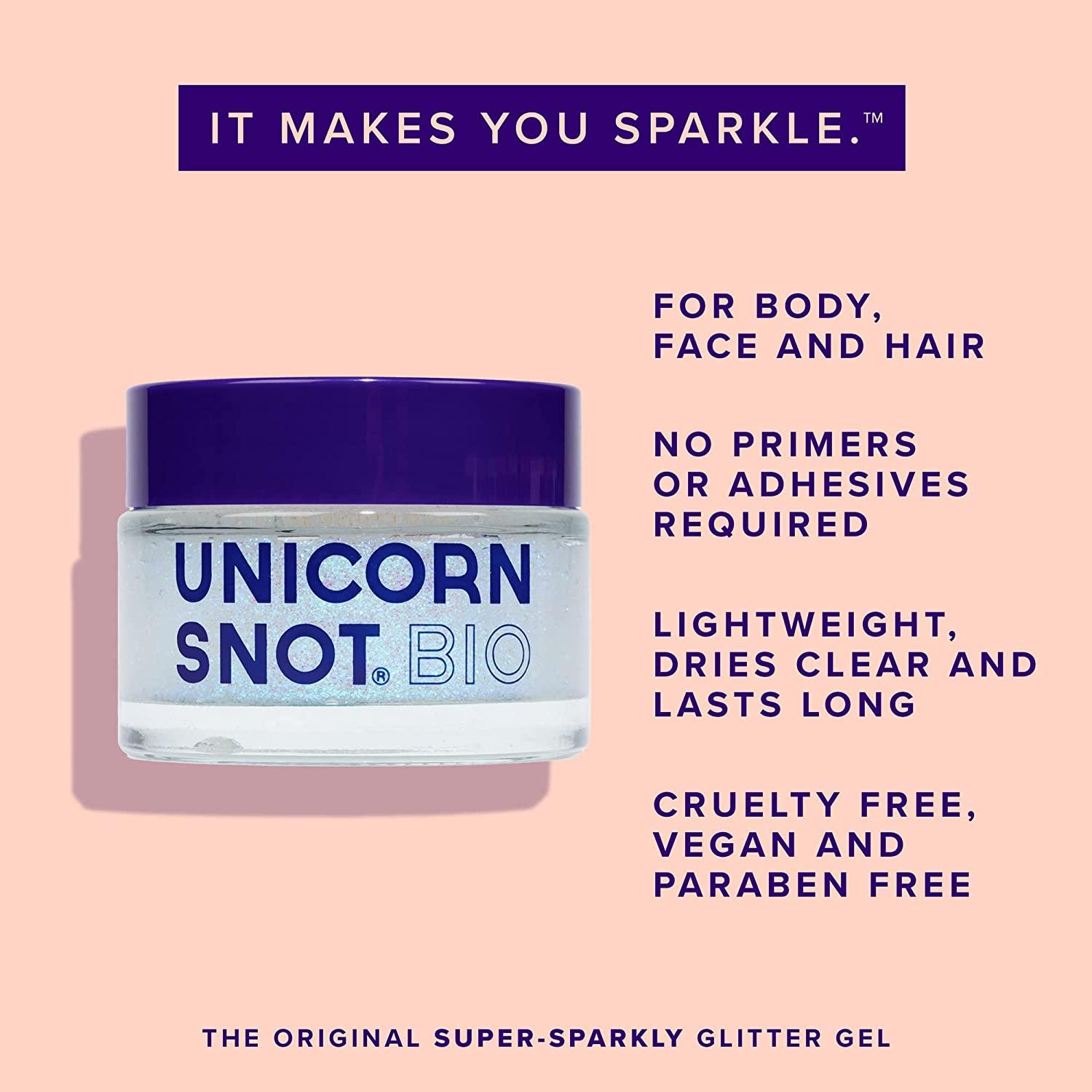Unicorn Snot Biodegradable Holographic Glitter Gel - Vegan Glitter for ...