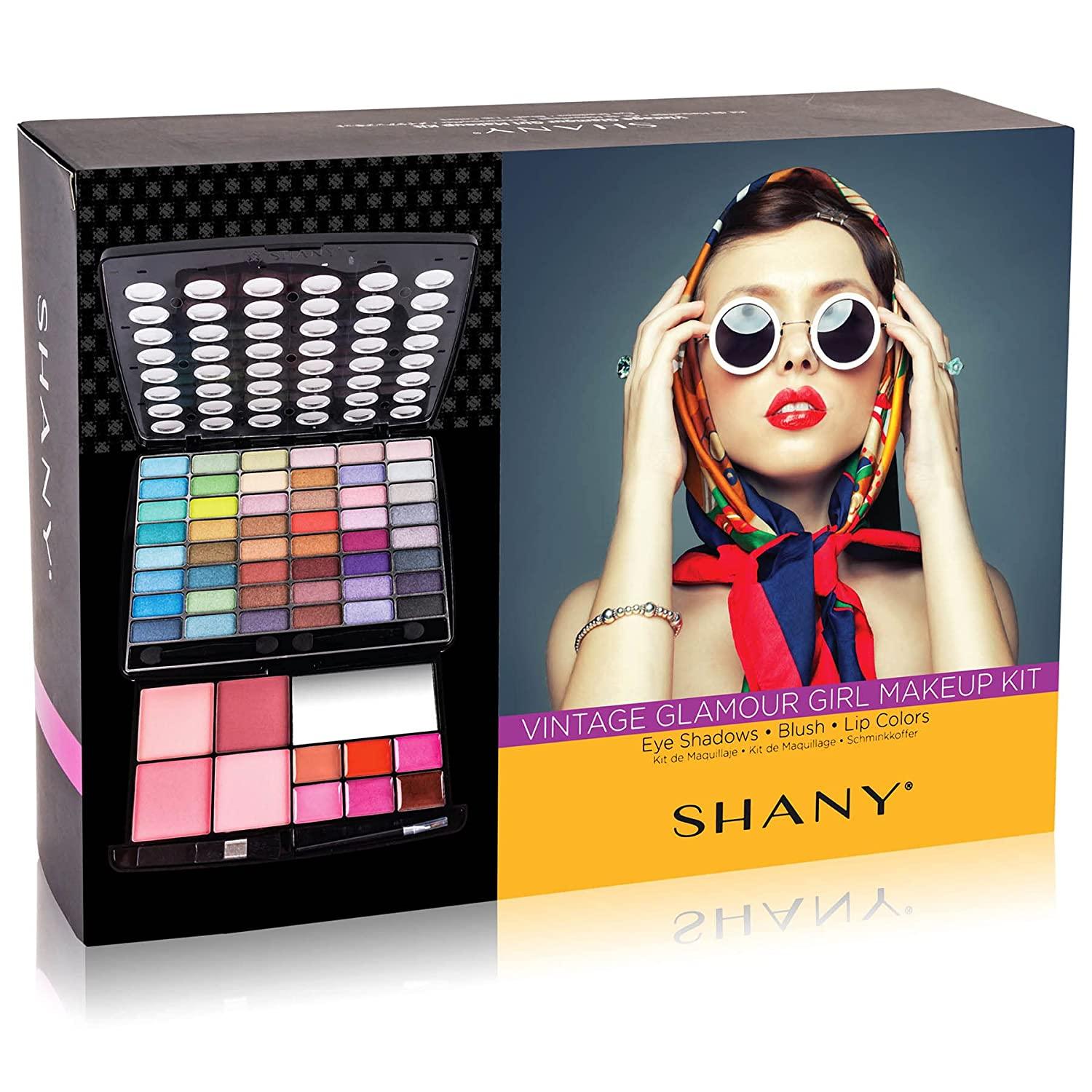 SHANY Glamour Girl Makeup Kit - Vintage Eye Shadow, Blush, and Powder ...