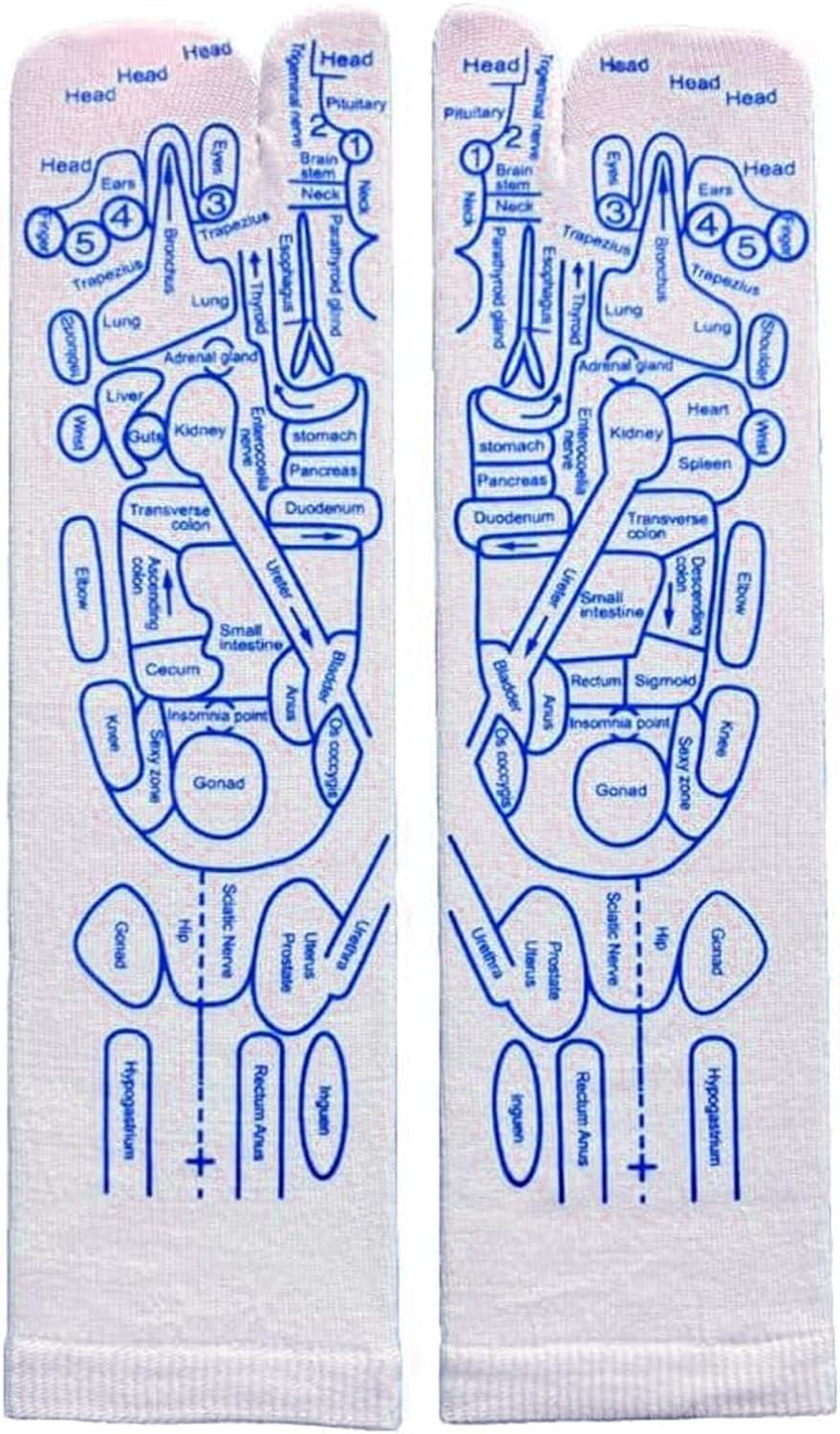 Reflexzone Massage Socks | Cotton Reflexology Sock Set for Foot Health ...