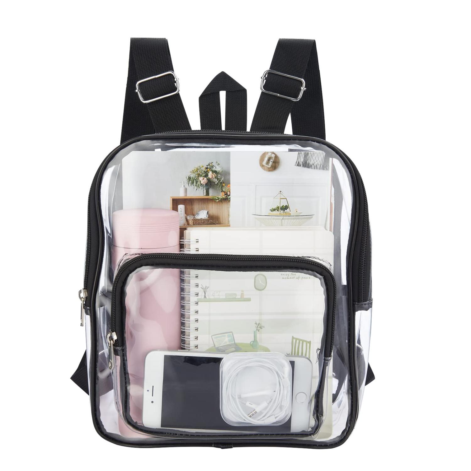 Cute Clear Mini Backpack - Stadium Approved Waterproof Lightweight Bag ...
