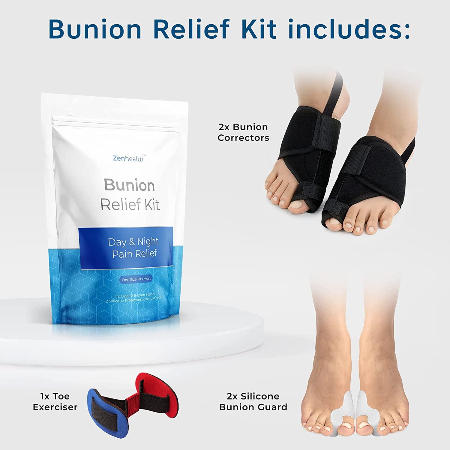 ZenHealth Bunion Corrector for Women & Men - Toe Brace for Bunion ...