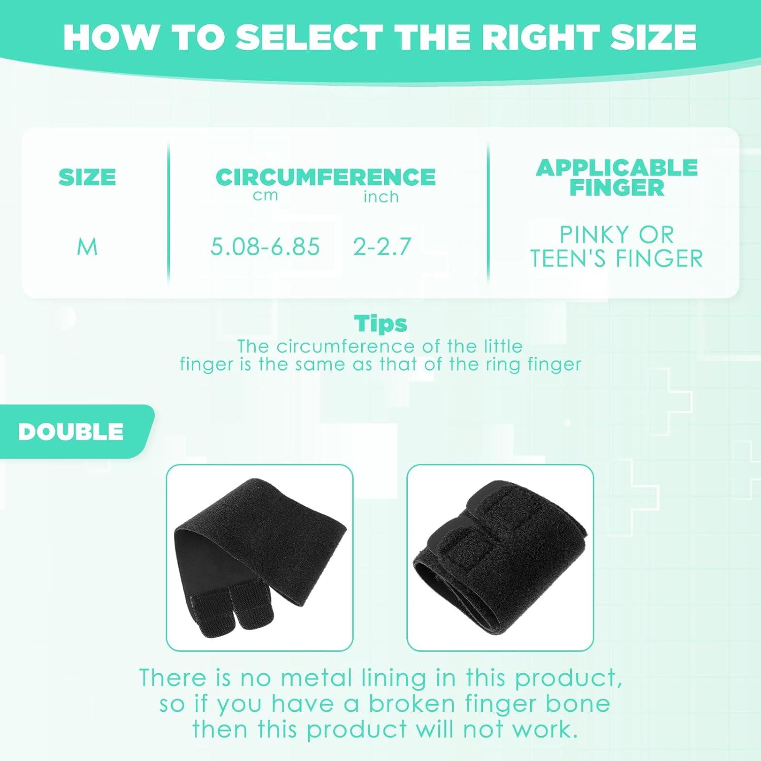 Buy Two-Finger Splints - Adjustable Nylon Finger Buddy Wraps for Sports ...