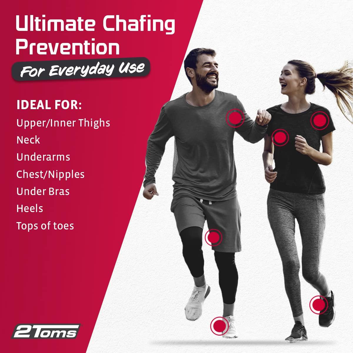 2Toms SportShield XTRA Combo Pack - All-Day Anti Chafe Prevention ...