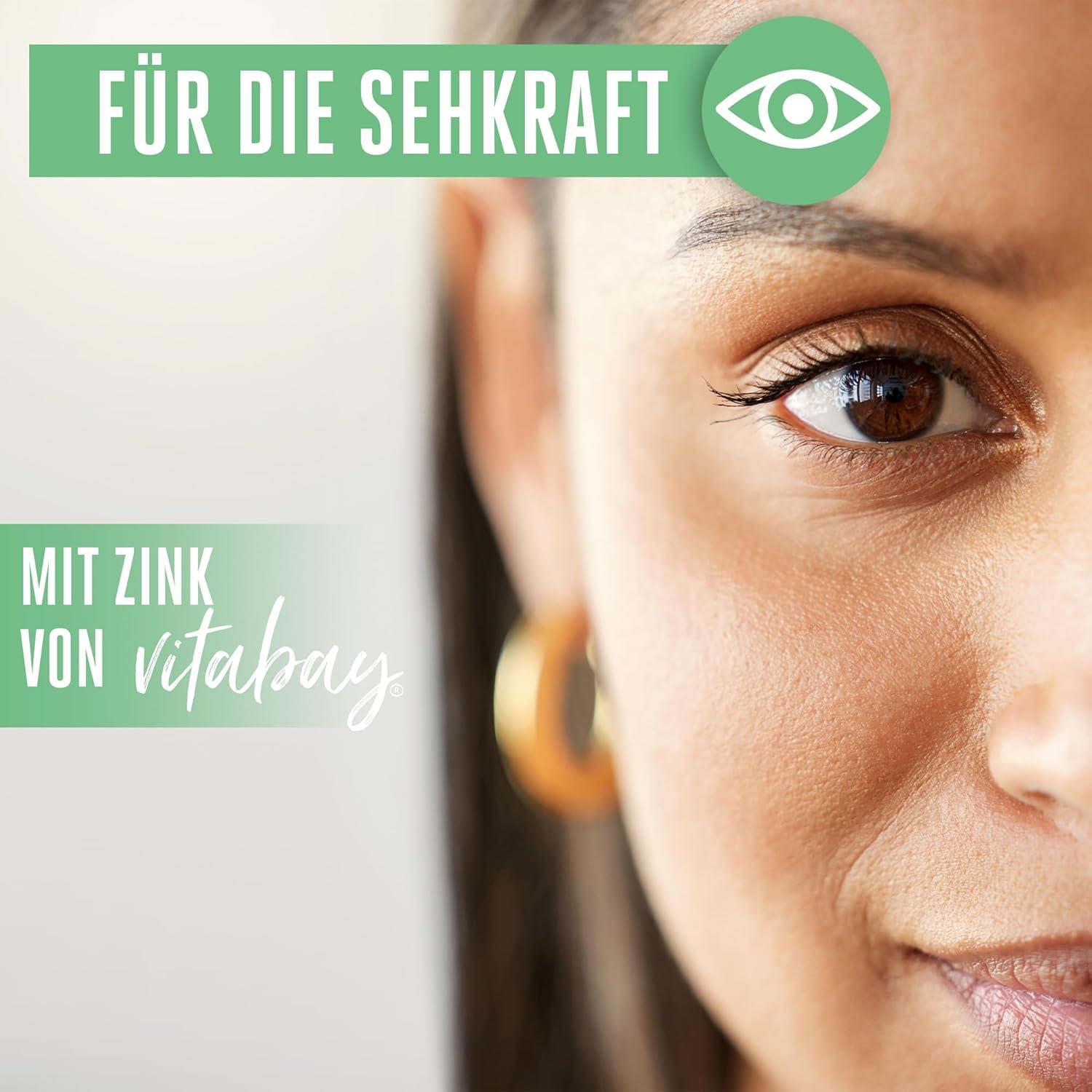 VITABAY Zinc Citrate - High Dose 25mg Zinc Tablets | 120 Vegan Capsules ...